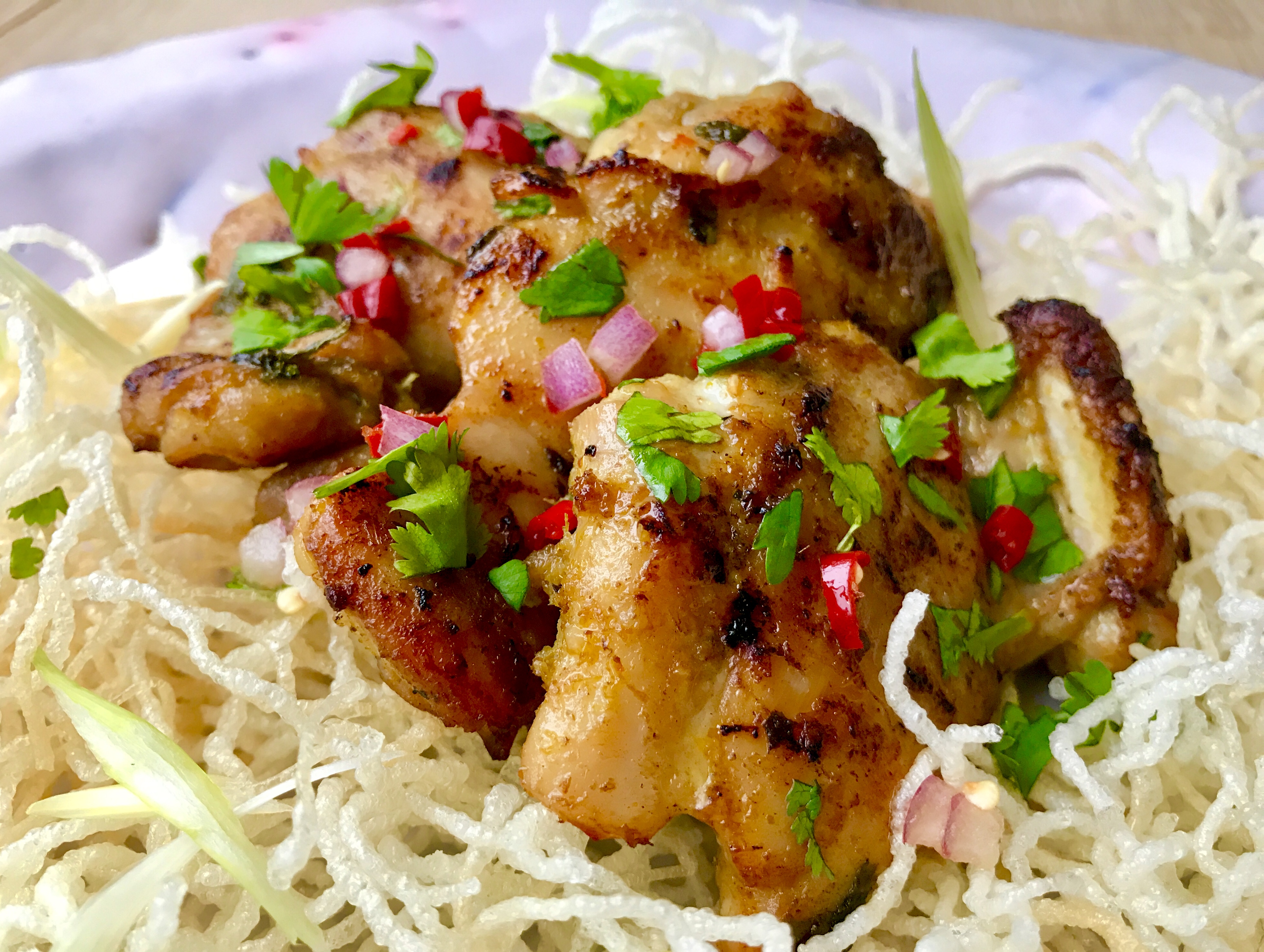 Aromatic Chicken with Crispy Rice Vermicelli | Thai Food Made Easy