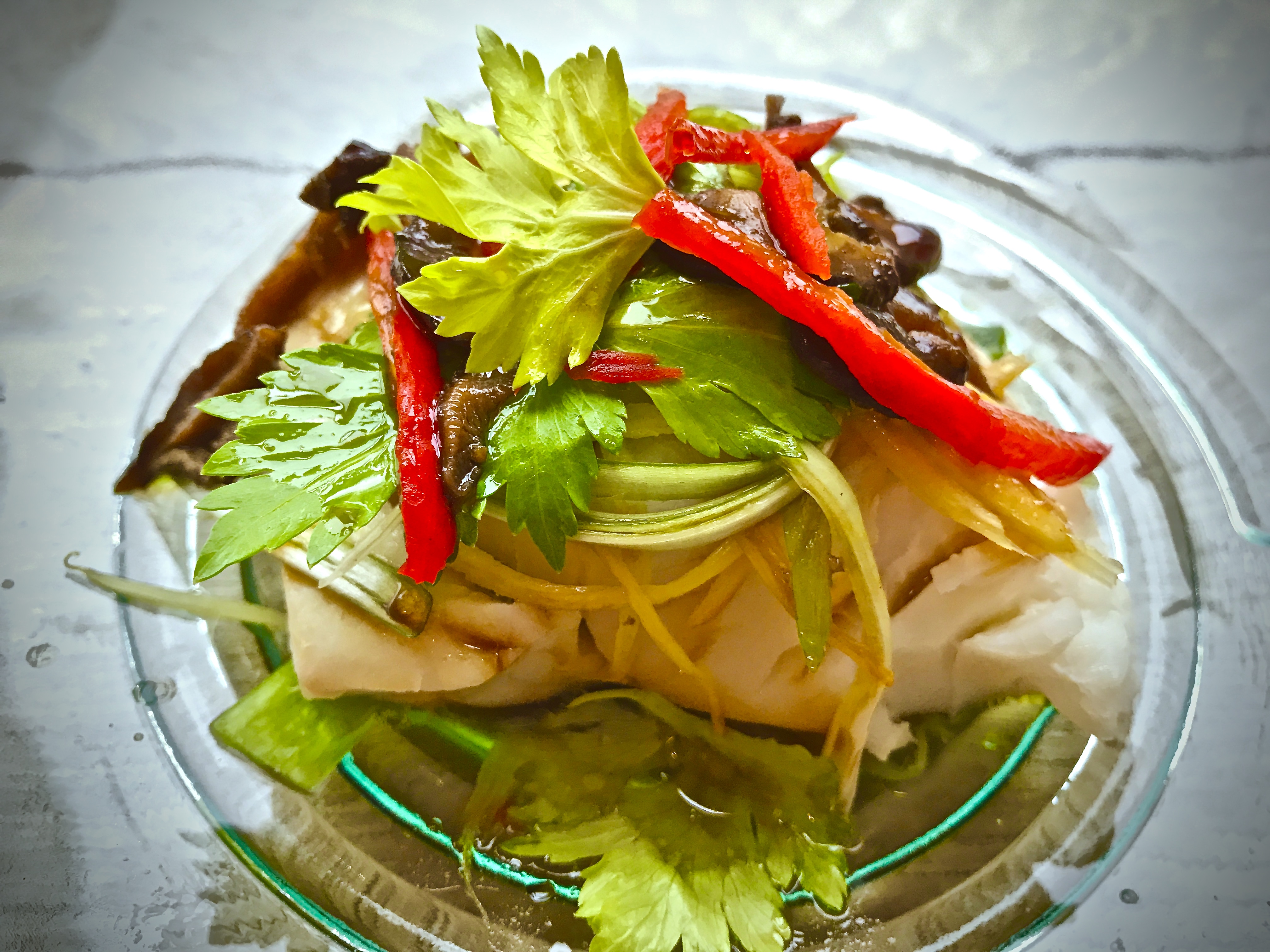 STEAMED COD LOIN WITH GINGER SOY SAUCE - Thai Food Made Easy